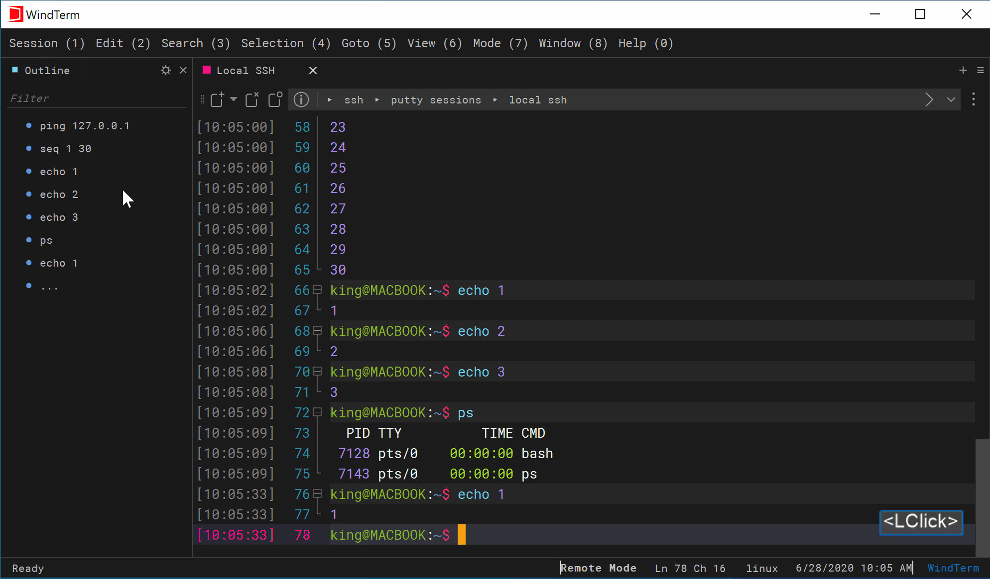 WindTerm Outline Execution WindTerm And WindEdit